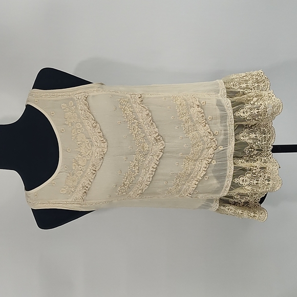 Sundance | Tops | Sundance Embroidered Top With Lace | Poshmark